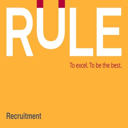 RULE Recruitment Brochure | PPT