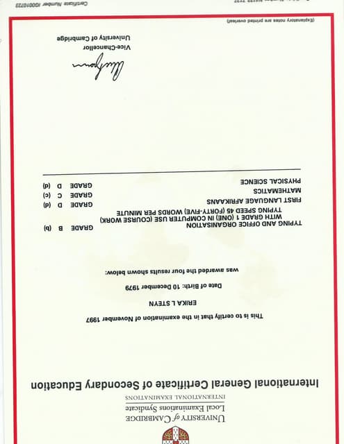 2 - Bachelor Degree - Mark List | PDF