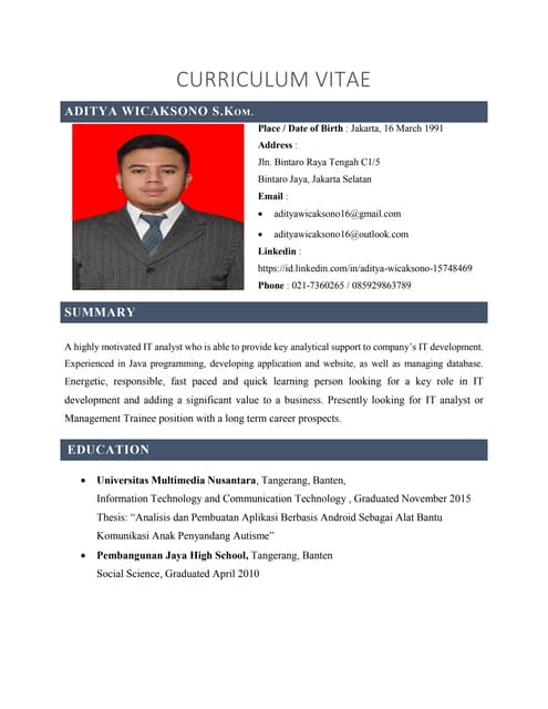 CV TATA | PDF