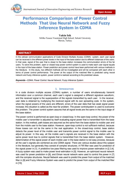 Performance Comparison Of Power Control Methods That Use Neural Network And Fuzzy Inference 8885