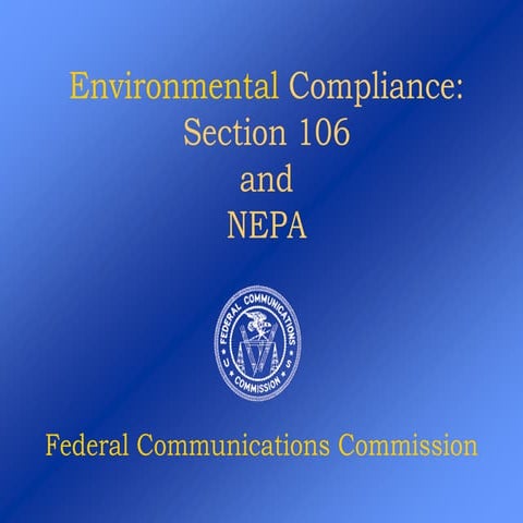 NEPA FCC_S106_NEPA_training | PDF | Business | Business and Finance