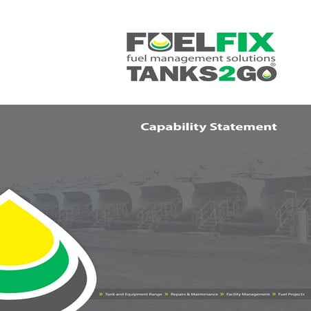 Fuelfix & Tanks2Go Capability Statement 2015 | PDF