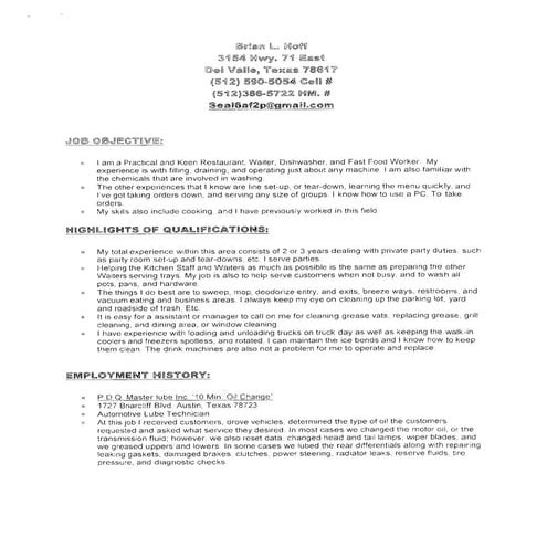 RESUME BRIAN | PDF