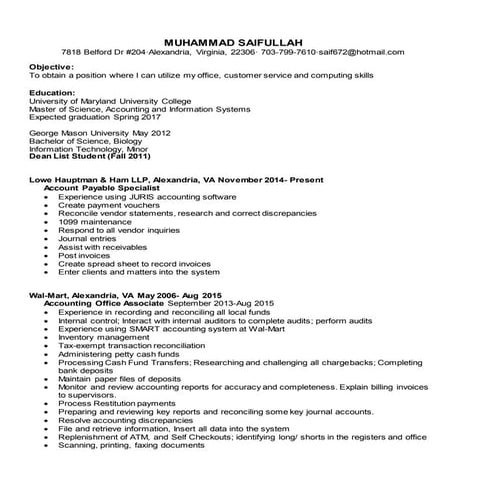 Resume | RTF