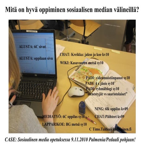 Timo Takko: Case_Sosiaalinen media opetuksessa | PPT