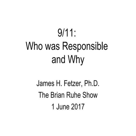 9/11: Who was responsible and why | PPT