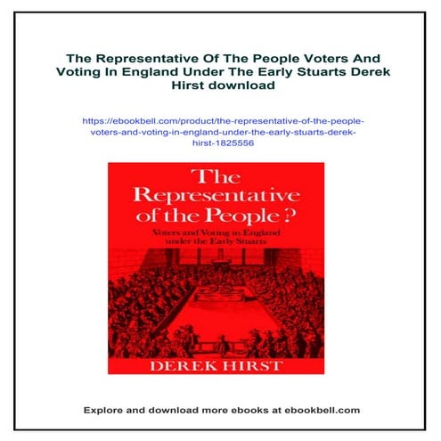 The Representative Of The People Voters And Voting In England Under The ...