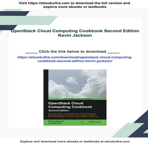 OpenStack Cloud Computing Cookbook Second Edition Kevin Jackson | PDF