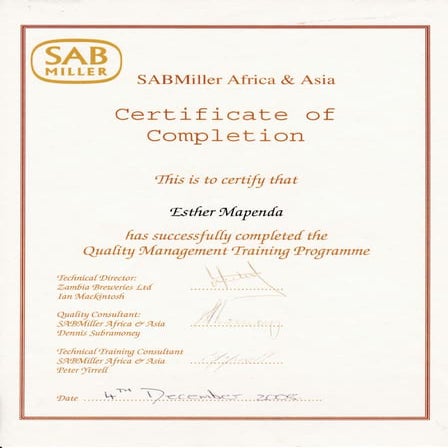 Quality Management Certificate | PDF