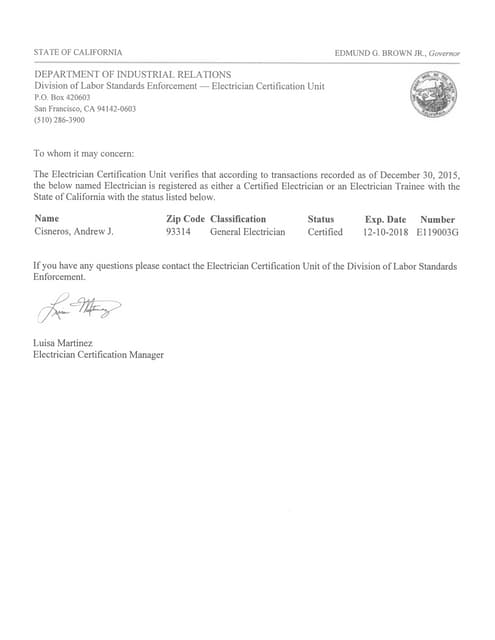 Andrew Cisneros presentations