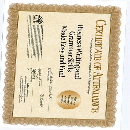 Business Writing Certificate | PDF