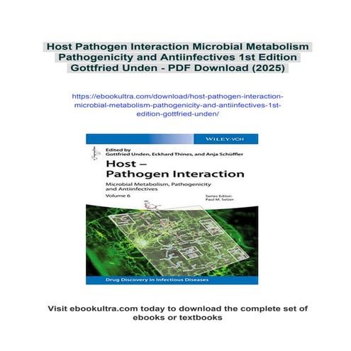 Host Pathogen Interaction Microbial Metabolism Pathogenicity and ...