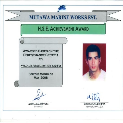 HSE Achievement Award | PDF