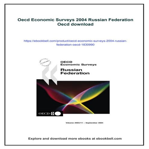 Oecd Economic Surveys 2004 Russian Federation Oecd | PDF