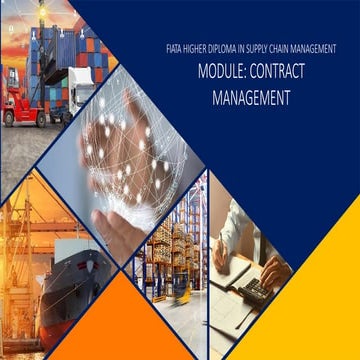 Comprehensive Guide to Contract Management in Supply Chain | PPTX