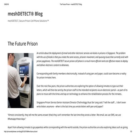 The Future Prison - meshDETECT Blog | PDF