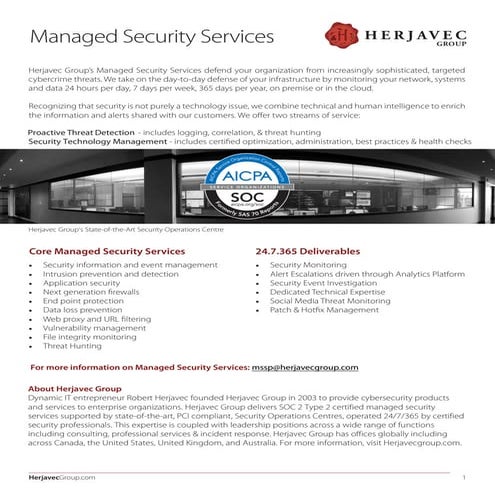 Managed Services Sales Sheet | PDF
