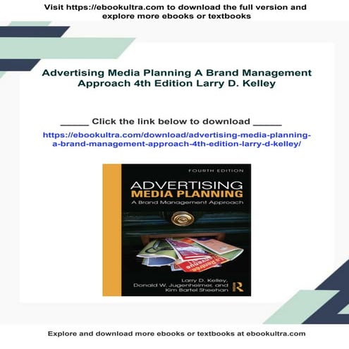 Advertising Media Planning A Brand Management Approach 4th Edition ...