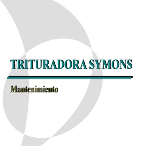 Mantenimiento-Symons.ppt
