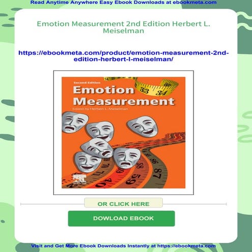 Emotion Measurement 2nd Edition Herbert L. Meiselman | PDF