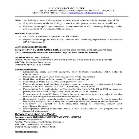 Resume_A.R.Mohanty | PDF