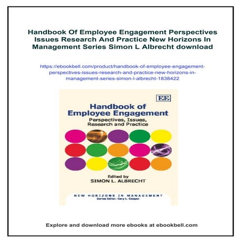 Handbook Of Employee Engagement Perspectives Issues Research And ...