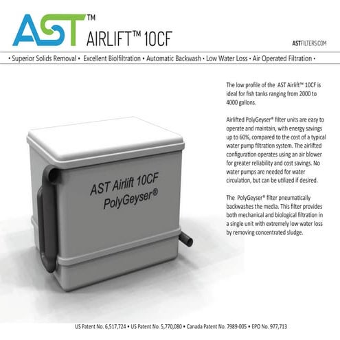 AST Airlift 10CF | PDF | Fish and Aquariums | Pets