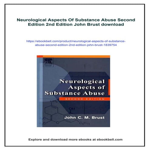 Neurological Aspects Of Substance Abuse Second Edition 2nd Edition John ...