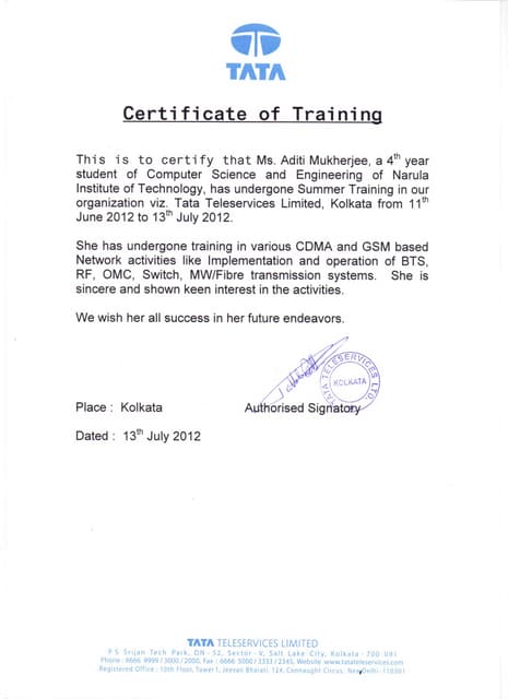 FOSET Certificate | PDF