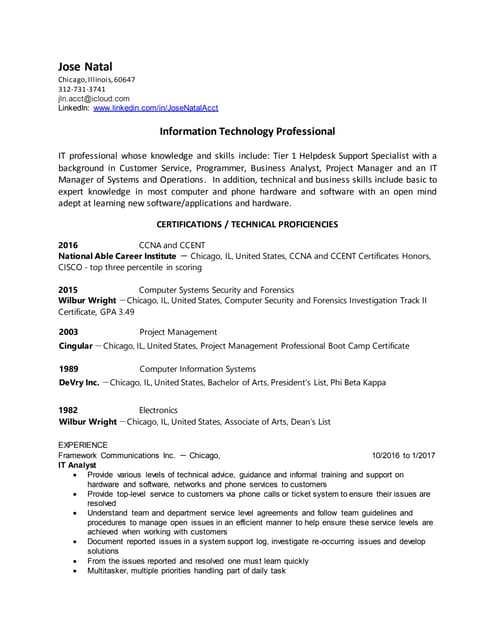 Director of it operations job description revised | DOC | IT and ...