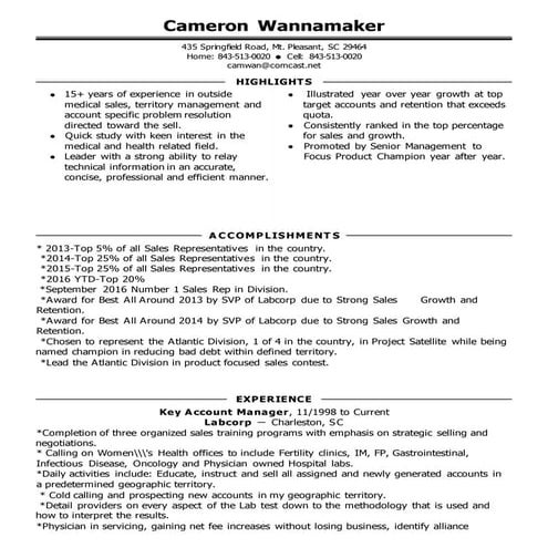 Cameron Wannamaker Resume 1 | DOCX