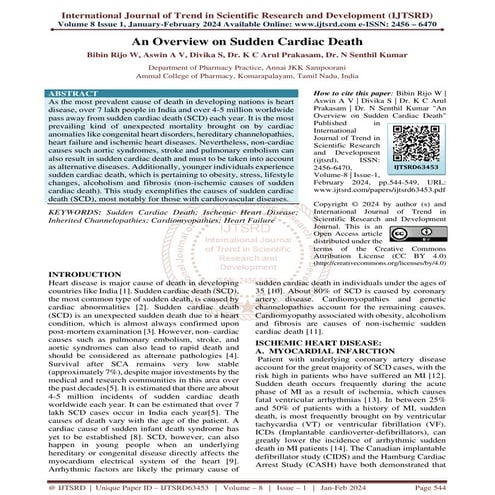 Sudden cardiac death | PPTX