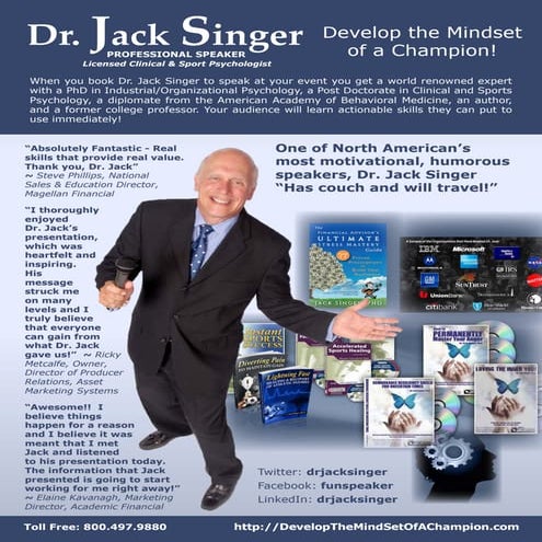 Dr. Jack Financial Advisors Speaker Sheet | PDF