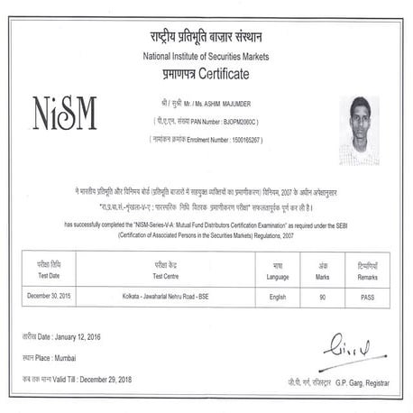 NISM Mutual Fund Certificate | PDF