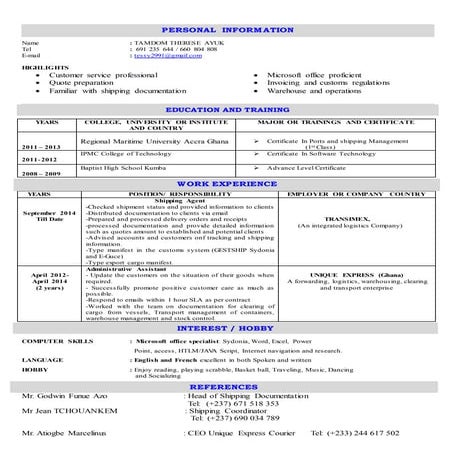 Veronica Resume Updated 2016 | DOCX