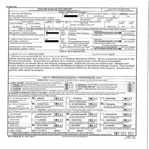 Officer Evaluation Report | PDF