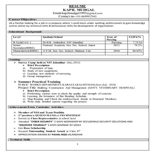 NITIN RESUME | DOC
