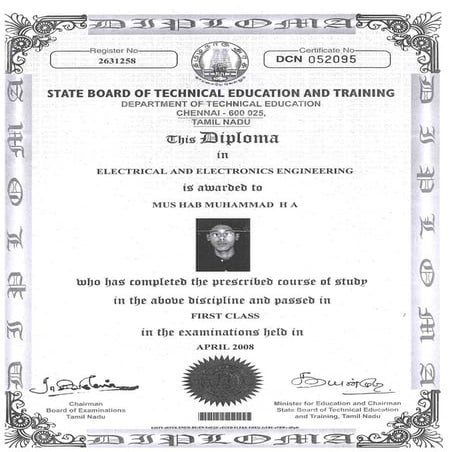 DEEE Certificate | PDF