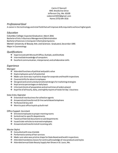 Catherine James Resume | DOCX