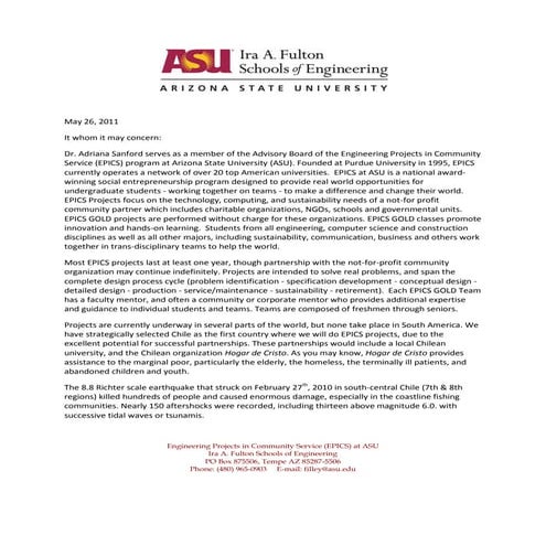EPICS Gold ASU | PDF