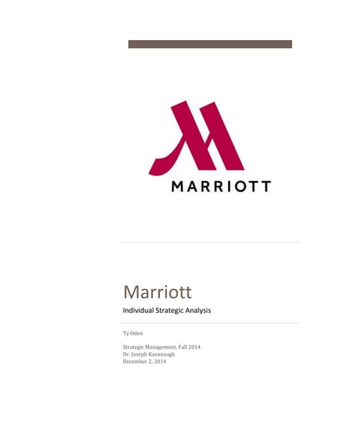 Hr practices - marriott hotels | PPT
