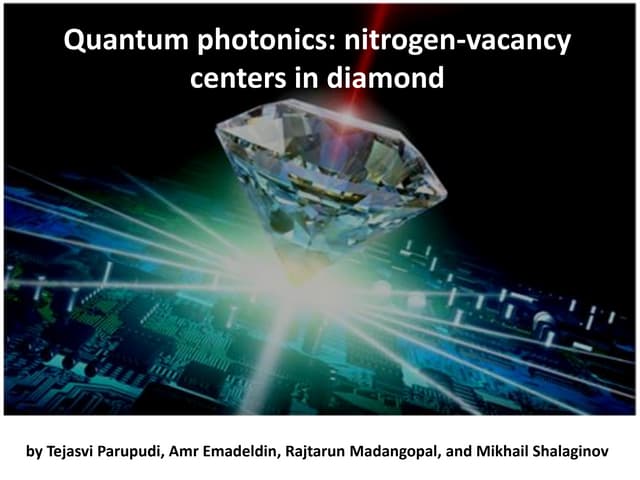 Defect in diamond- NV centers .pptx