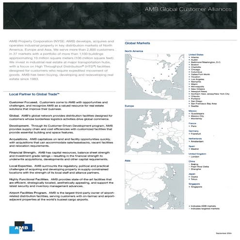 AMB_Collateral_Customer 2004 09 | PDF