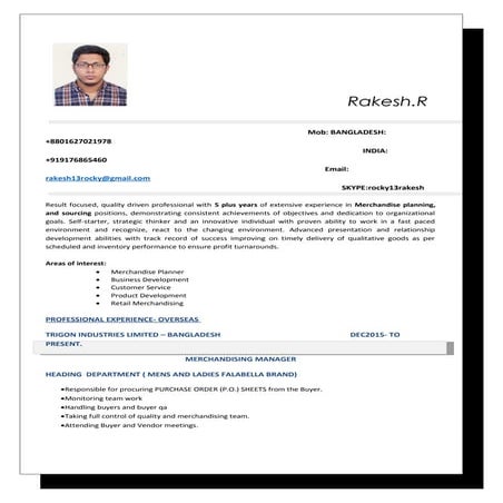 RAKESH CV | DOC