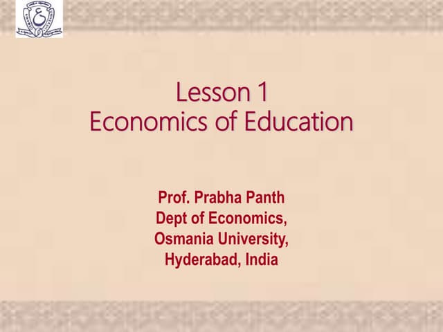 Theories of the Consumption Function 1 | PPSX