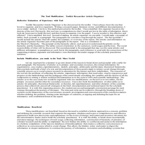 The Tool Modification | PDF