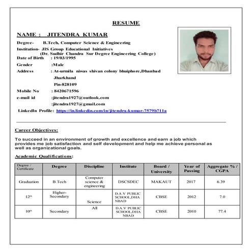RESUME | PDF