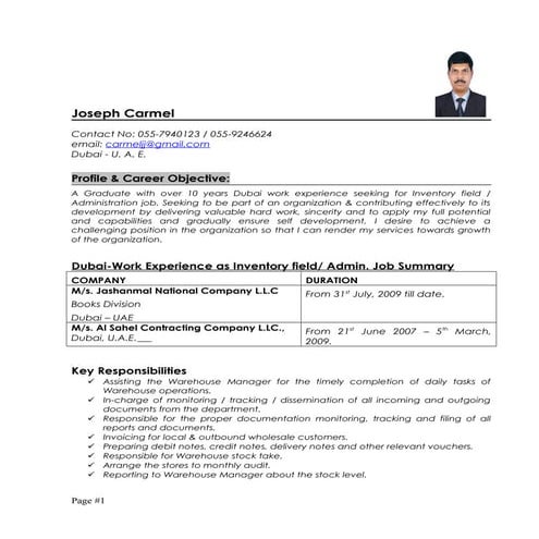 Reji baby cv | DOCX