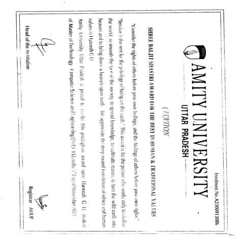 Certificate scan copy | PDF