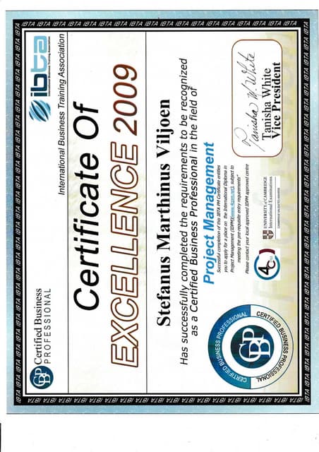 certificate ORIS | PPT